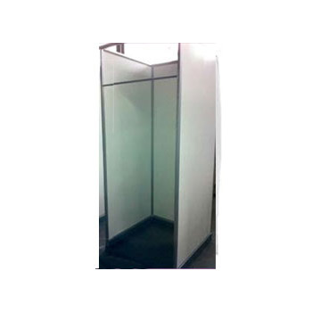 FRP SHOWER ENCLOSURE WITH ALUMINIUM FRAME C/W MODESTY CURTAIN – Excelsafe