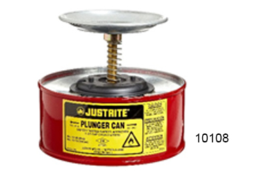JUSTRITE STEEL PLUNGER CANS – 10108 – Excelsafe