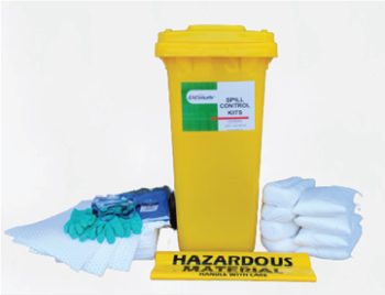 EXCELSAFE OIL SPILL KIT WITH 120 LITERS WHEELED CONTAINER – STANDARD ...